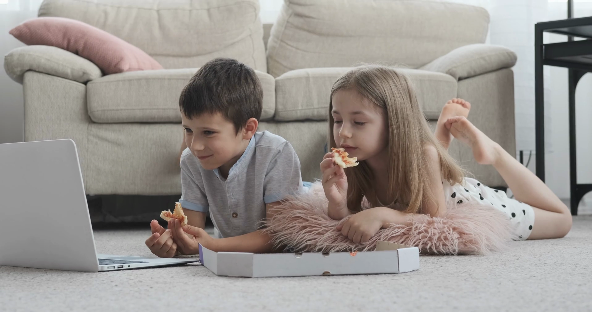 Kids Watching Movie At Home Stock Footage SBV-335726825 - Storyblocks