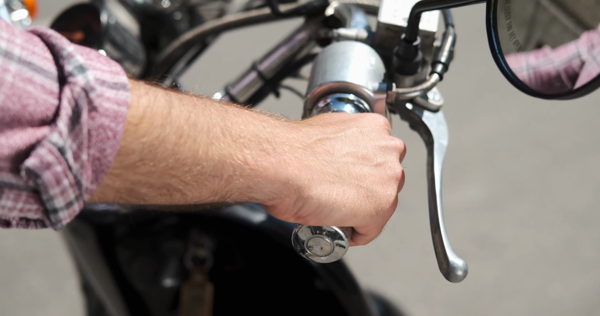 Man Accelerating Motorcycle On Road Stock Footage SBV-338614138 ...