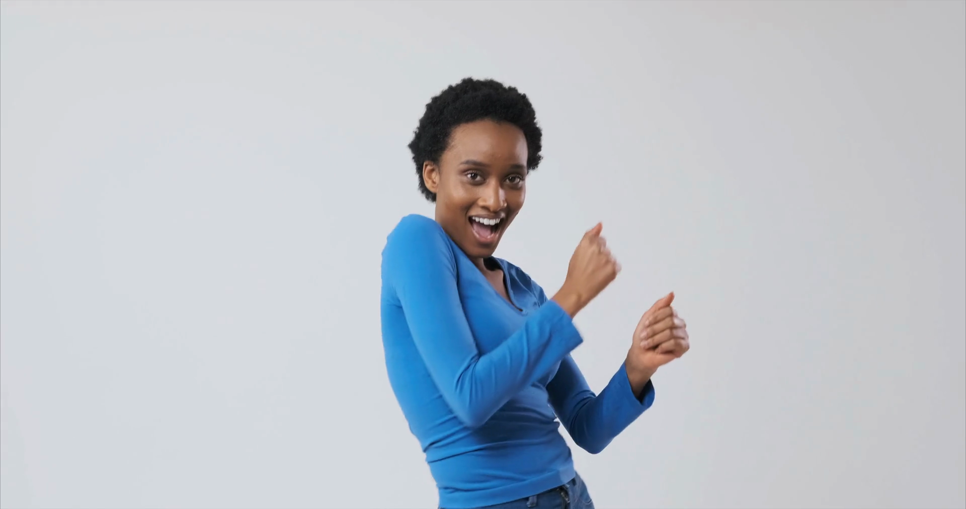 Woman dancing over white background Stock Video Footage 00:11 SBV ...