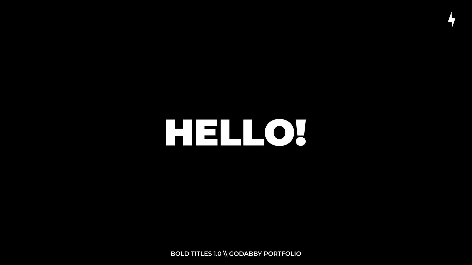 Bold Titles 1 0 | Effects Template SBV-347730285 - Storyblocks
