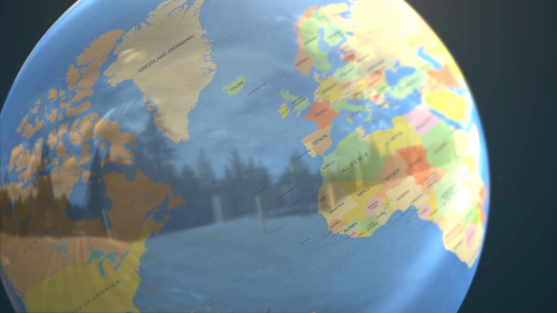 World Map With Area Of Countries To Travel Stock Motion Graphics SBV ...