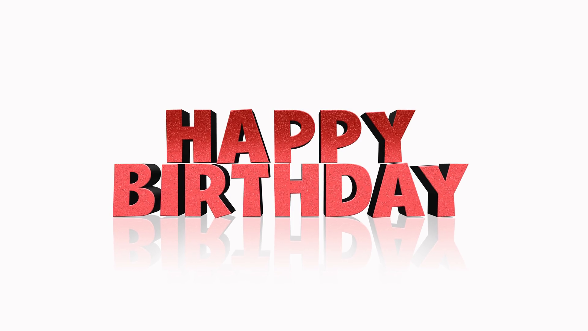 A Vibrant Red Text Spelling Out Happy Stock Motion Graphics SBV ...