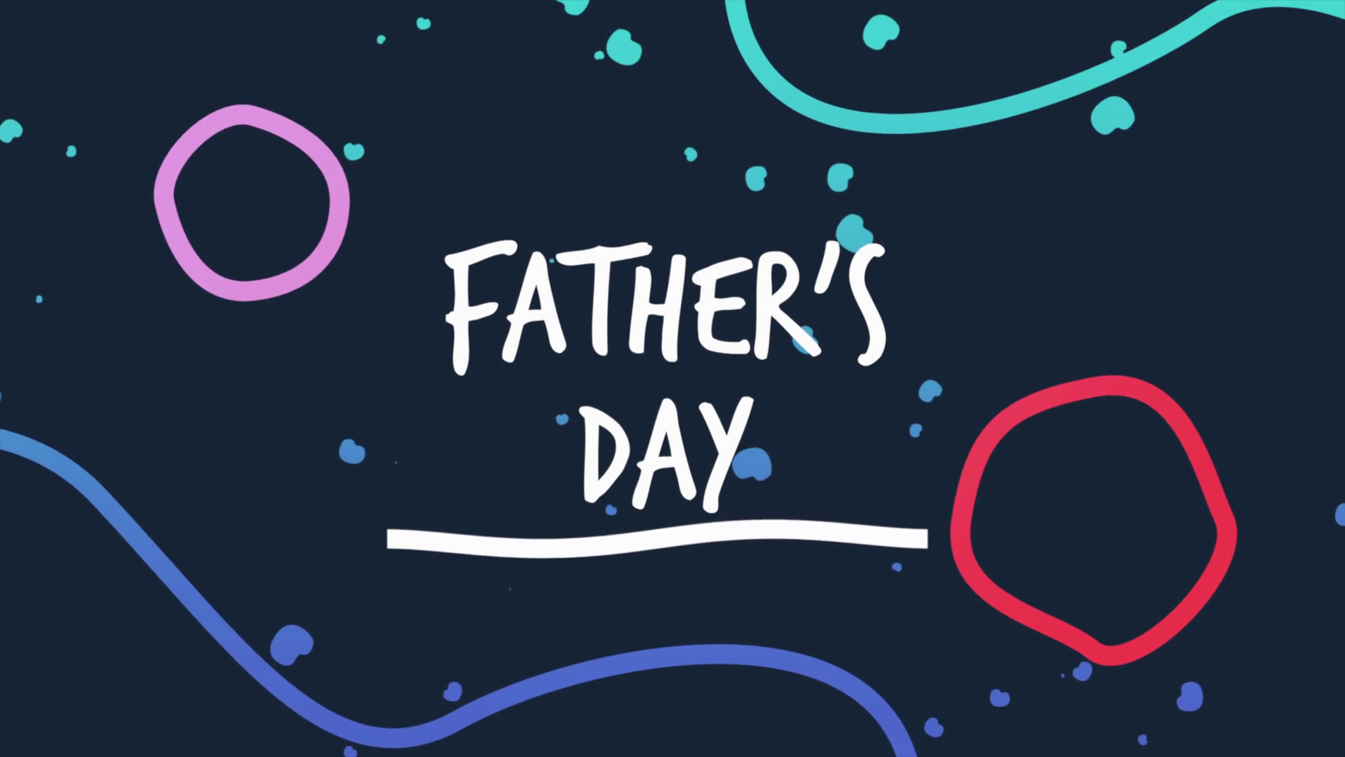 Fathers Day With Memphis Geometric Pattern Stock Motion Graphics SBV ...