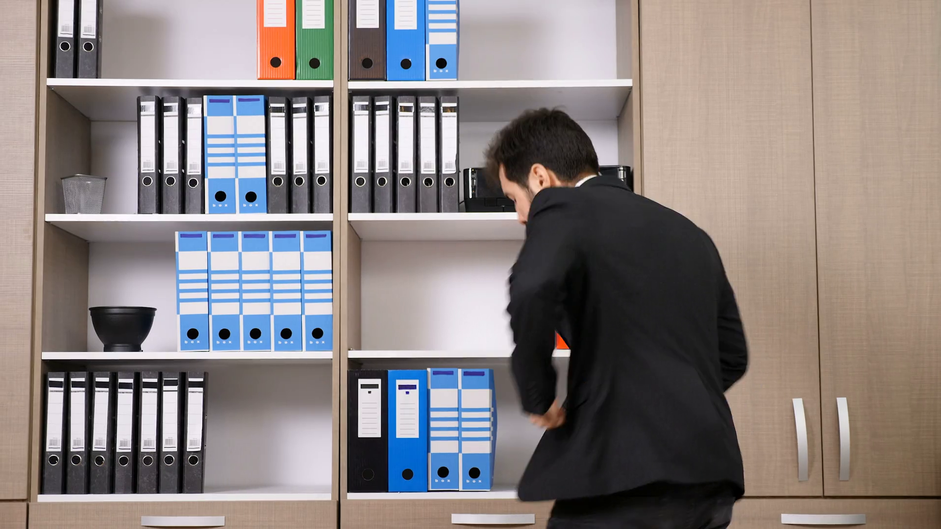 After Long Hours Of Work Businessman Is Stock Footage SBV-322164722 ...