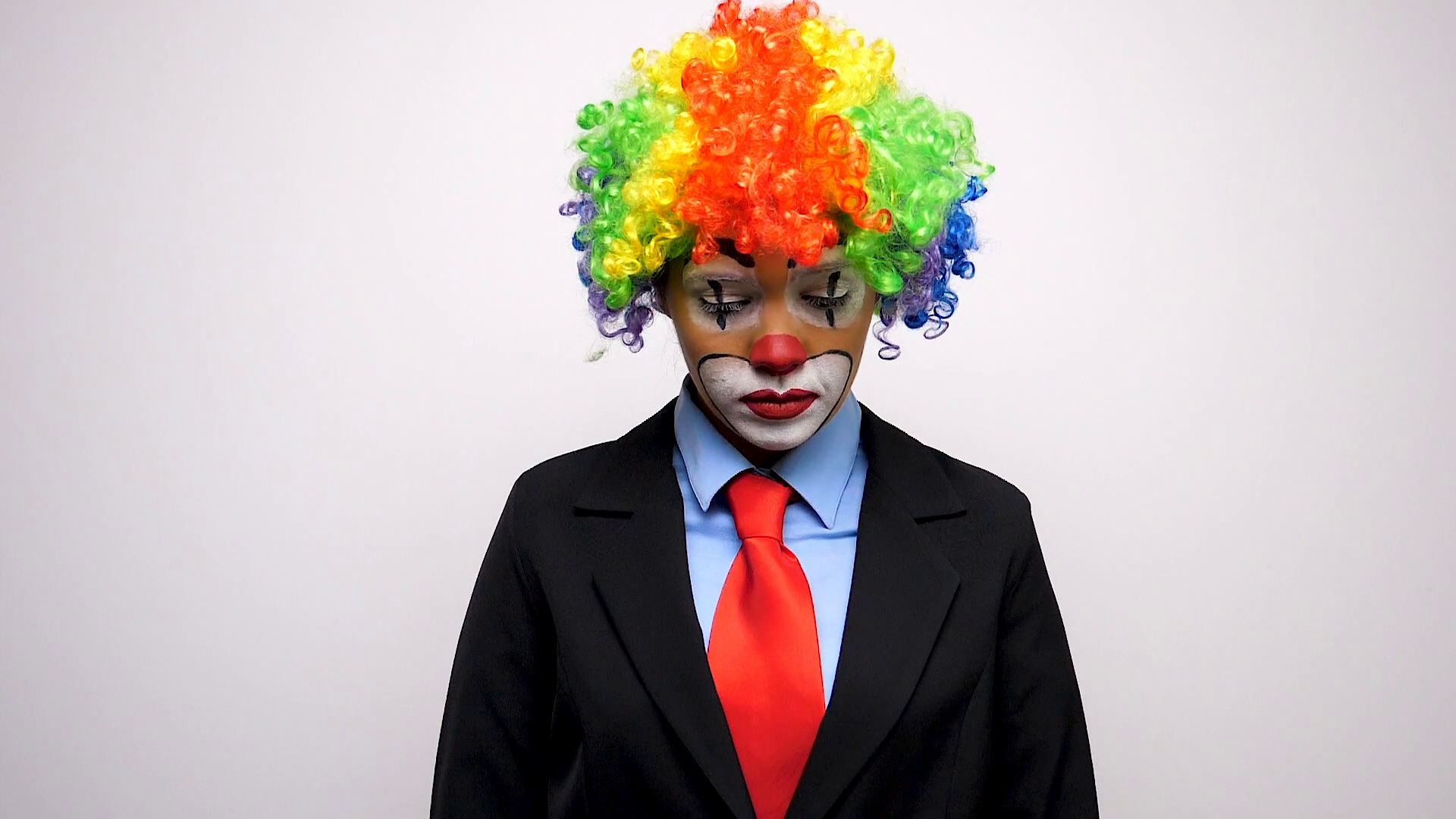 Conceptual Footage In Slow Motion Of Clown Stock Footage SBV-320710245 ...