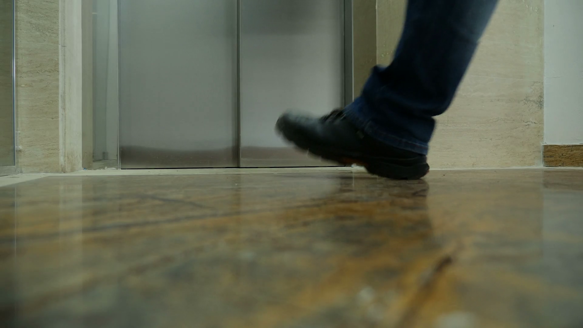 Man Feet Entering Elevator Unrecognisable Stock Footage SBV-321256224 ...
