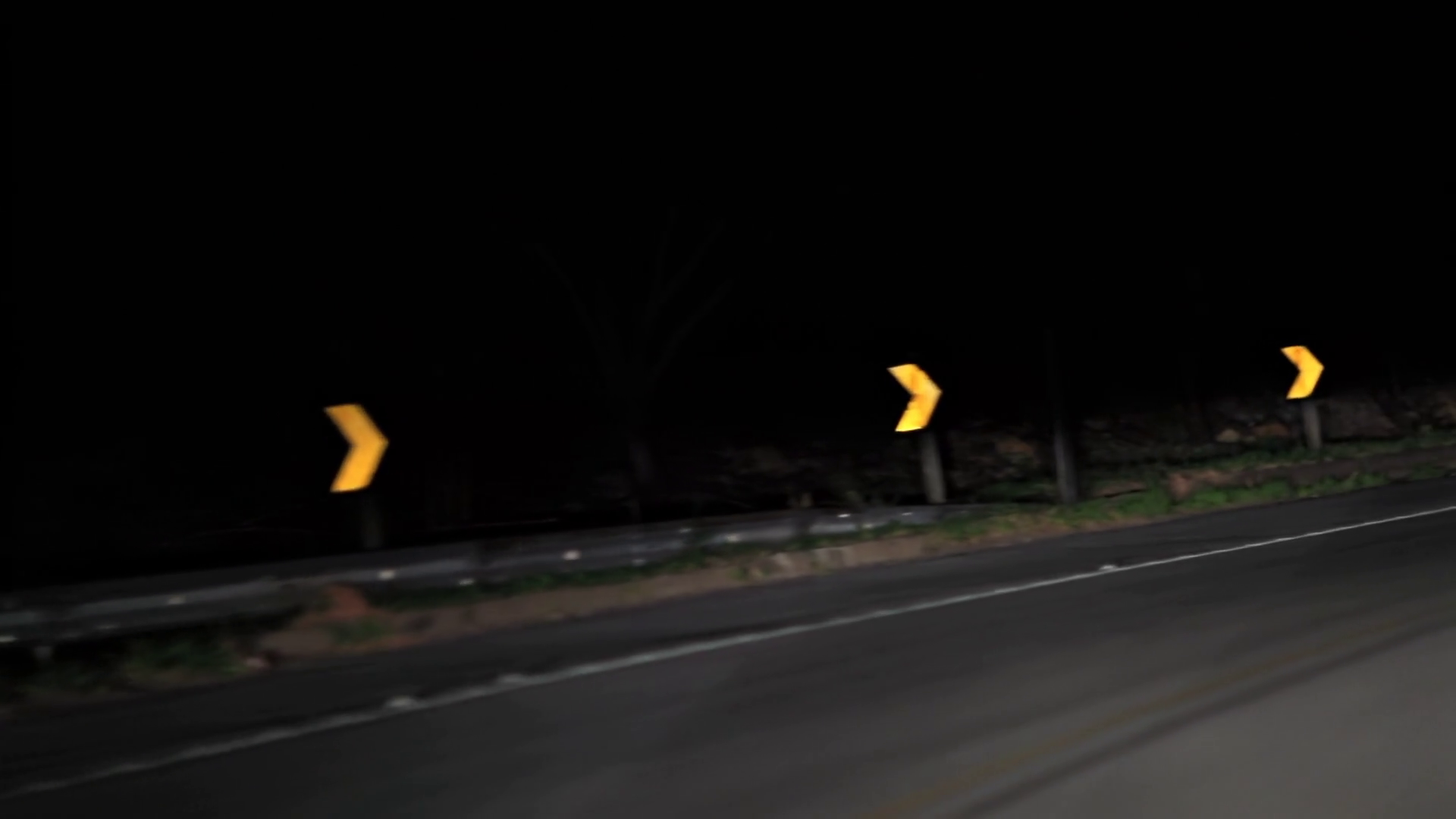 Highway Curve At Night With Directional Stock Footage SBV-352931765 ...