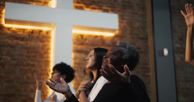 PEOPLE CRYING IN CHURCH SERVICE Stock Footage: Royalty-Free Video Clips ...