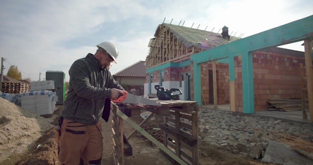 Time Lapse Building A House Stock Footage: Royalty-Free Video Clips ...