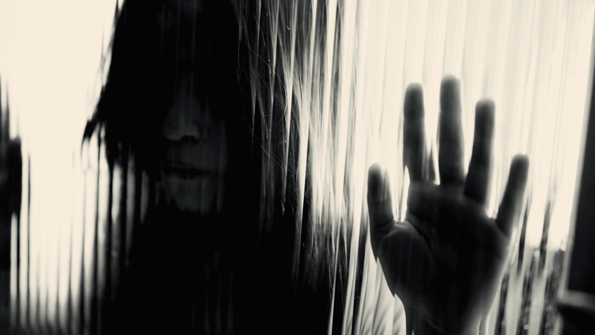 Depressed Child Feeling Trapped Behind Glass Stock Footage SBV ...