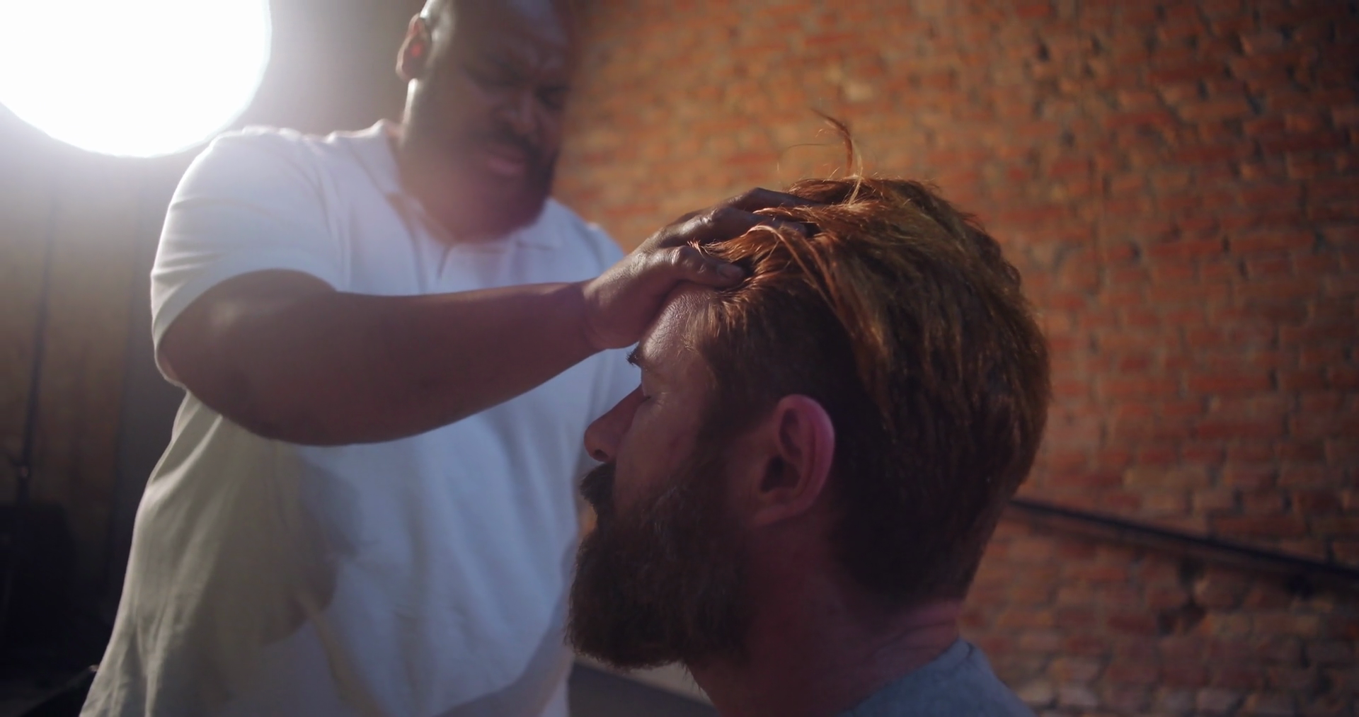 Man Receiving Prayer Support Individual With Stock Footage SBV ...