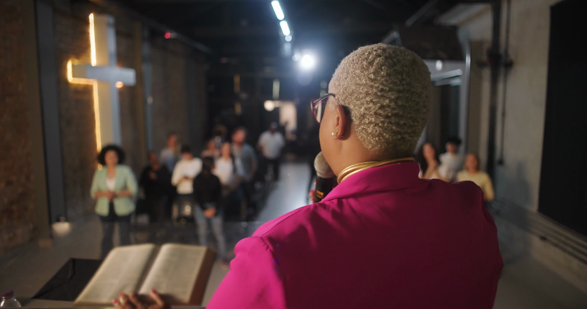 Pastor Leading Service In Church Stock Footage SBV-351816524 - Storyblocks