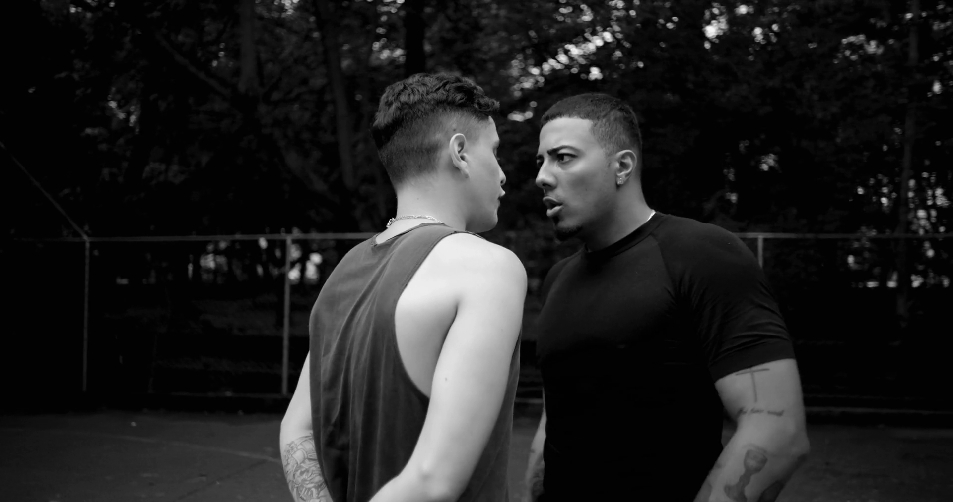 Two Hispanic Men Arguing Face To Face On Stock Footage SBV-353030442 ...
