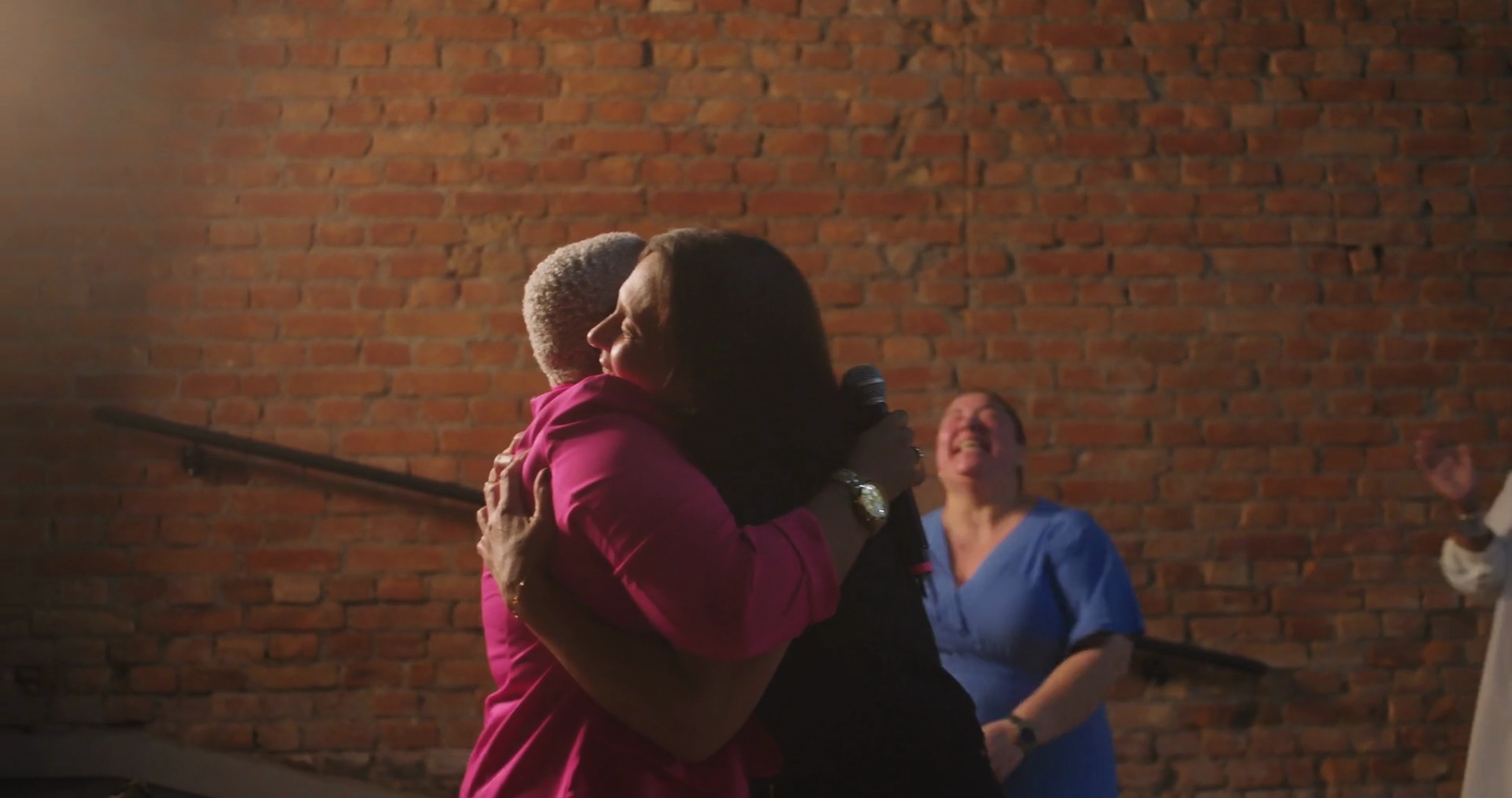 Two Women Sharing Emotional Embrace In Stock Footage SBV-351819565 ...