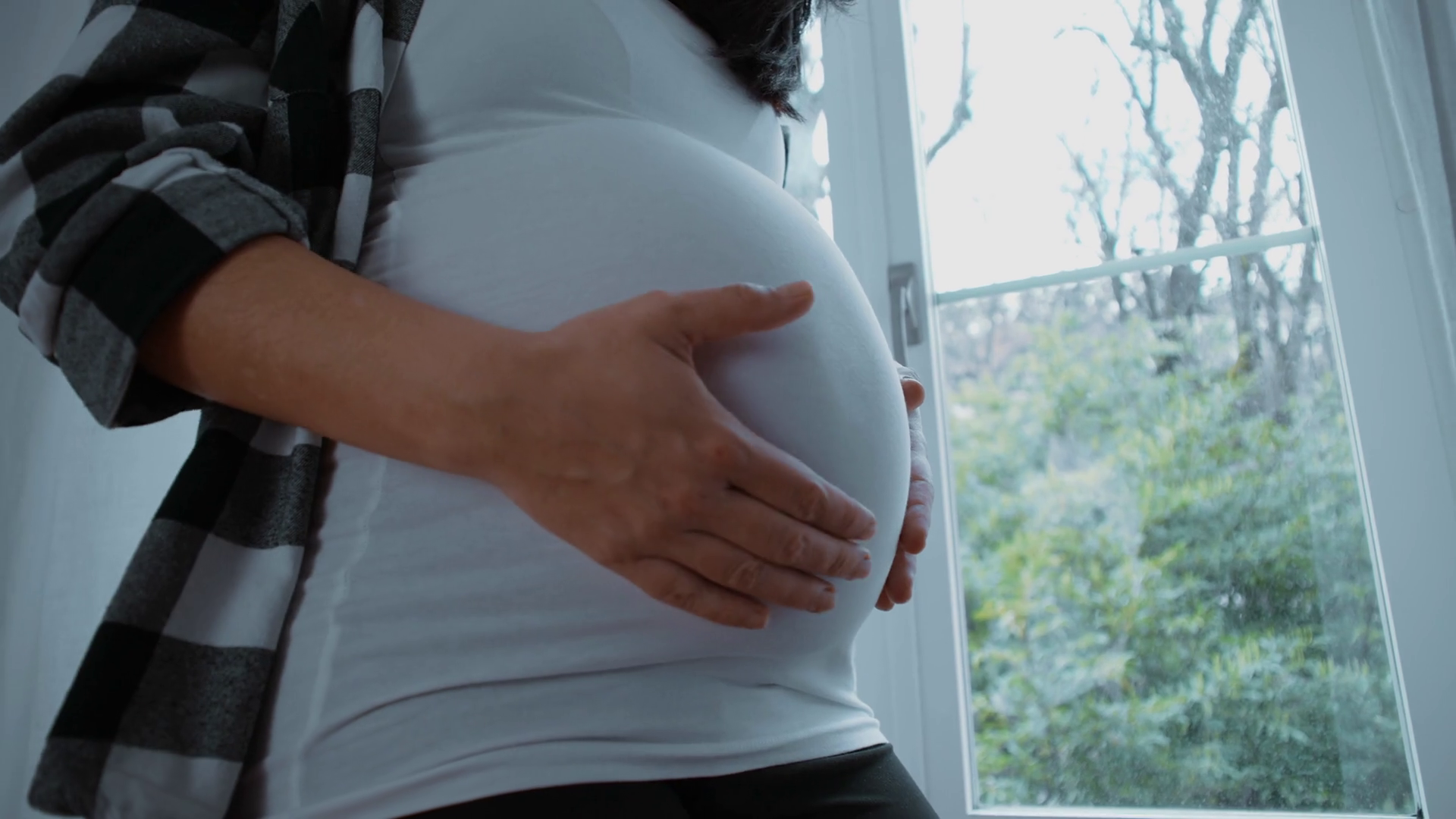 Blissful Pregnancy Scene Joyful Expectant Stock Footage SBV-351874696 ...