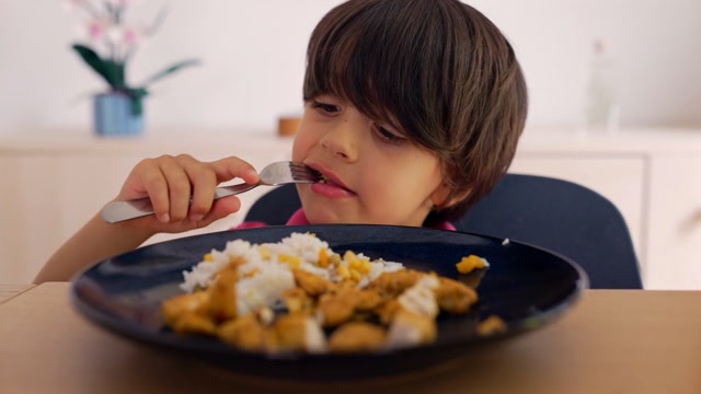 Children Do Not Like Food Stock Footage: Royalty-Free Video Clips ...