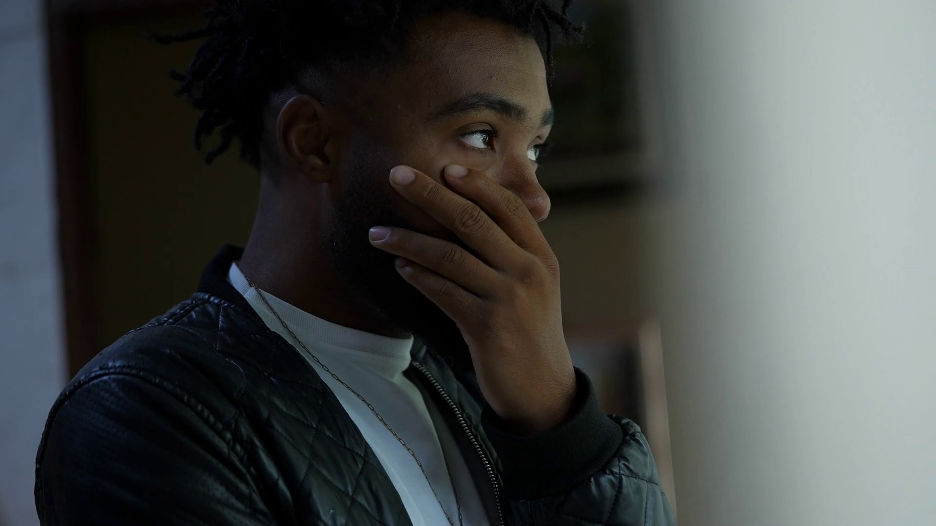 A Pensive Black Man Thinking Thoughtful Stock Footage SBV-348704117 ...