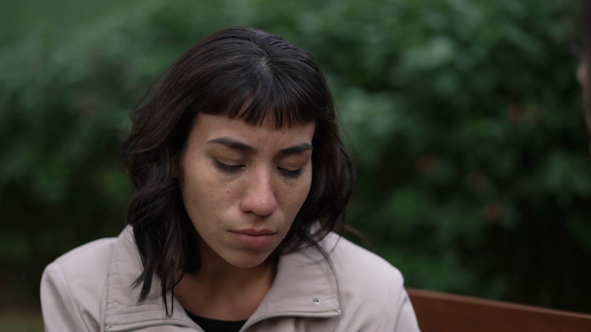 A Sad Hispanic Woman Woman Suffering From Stock Footage SBV-348860359 ...