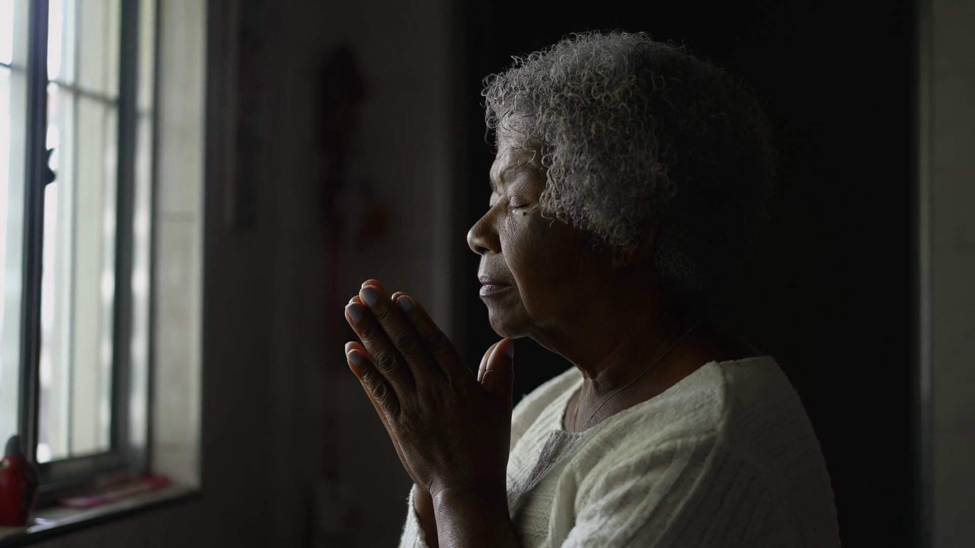 A Spiritual African Woman Praying To God Stock Footage SBV-348698089 ...