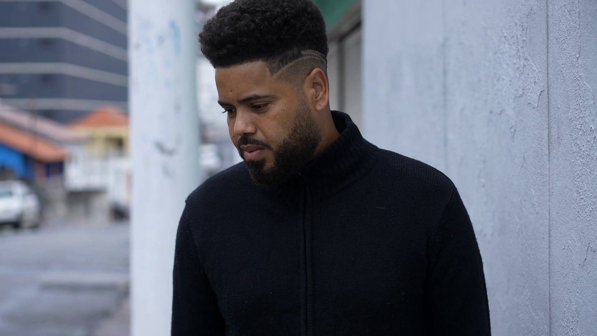 Portrait Of Thoughtful Young Black Man Stock Footage SBV-348701044 ...
