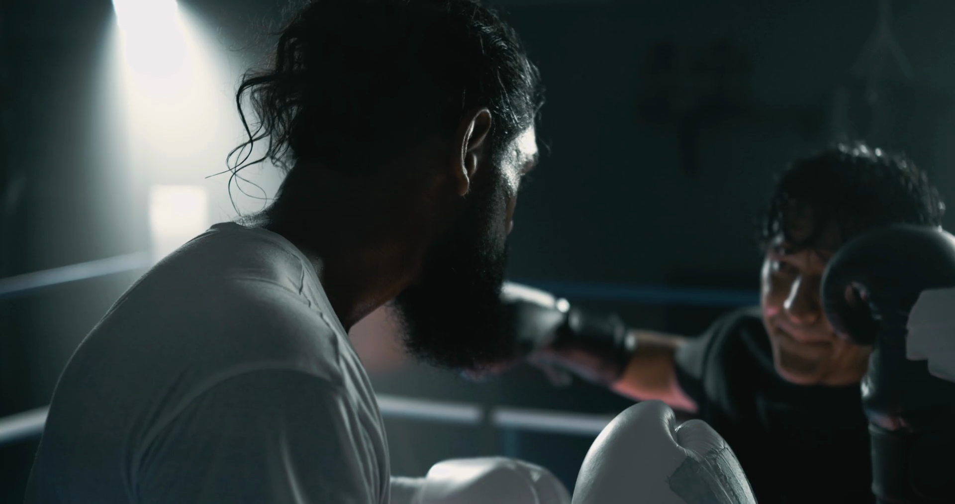 African American Boxer Taking Punch In Stock Footage SBV-348625827 ...