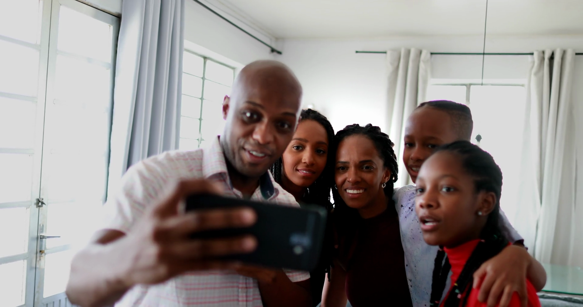 African Family Cheering Success Together Stock Footage SBV-348830417 ...