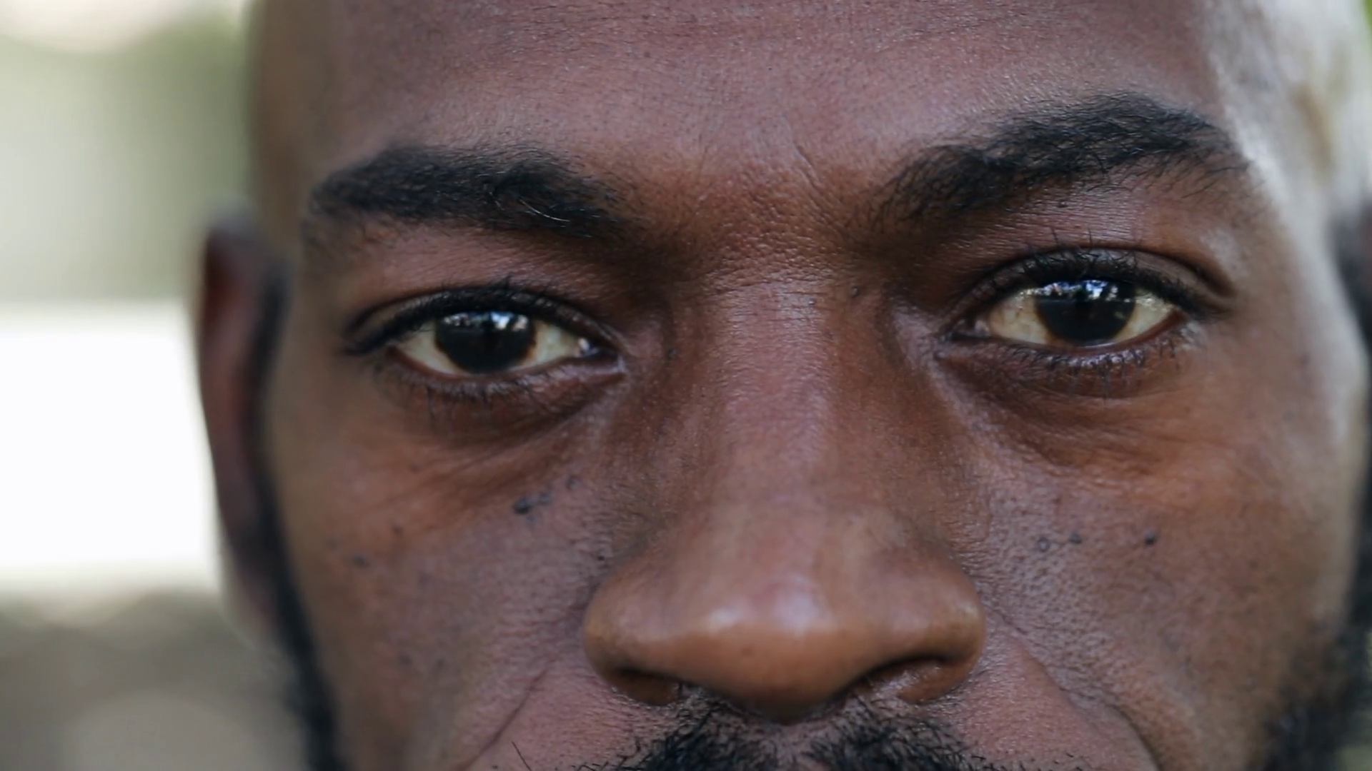 African Man Eyes Looking At Camera Macro Stock Footage SBV-348487497 ...