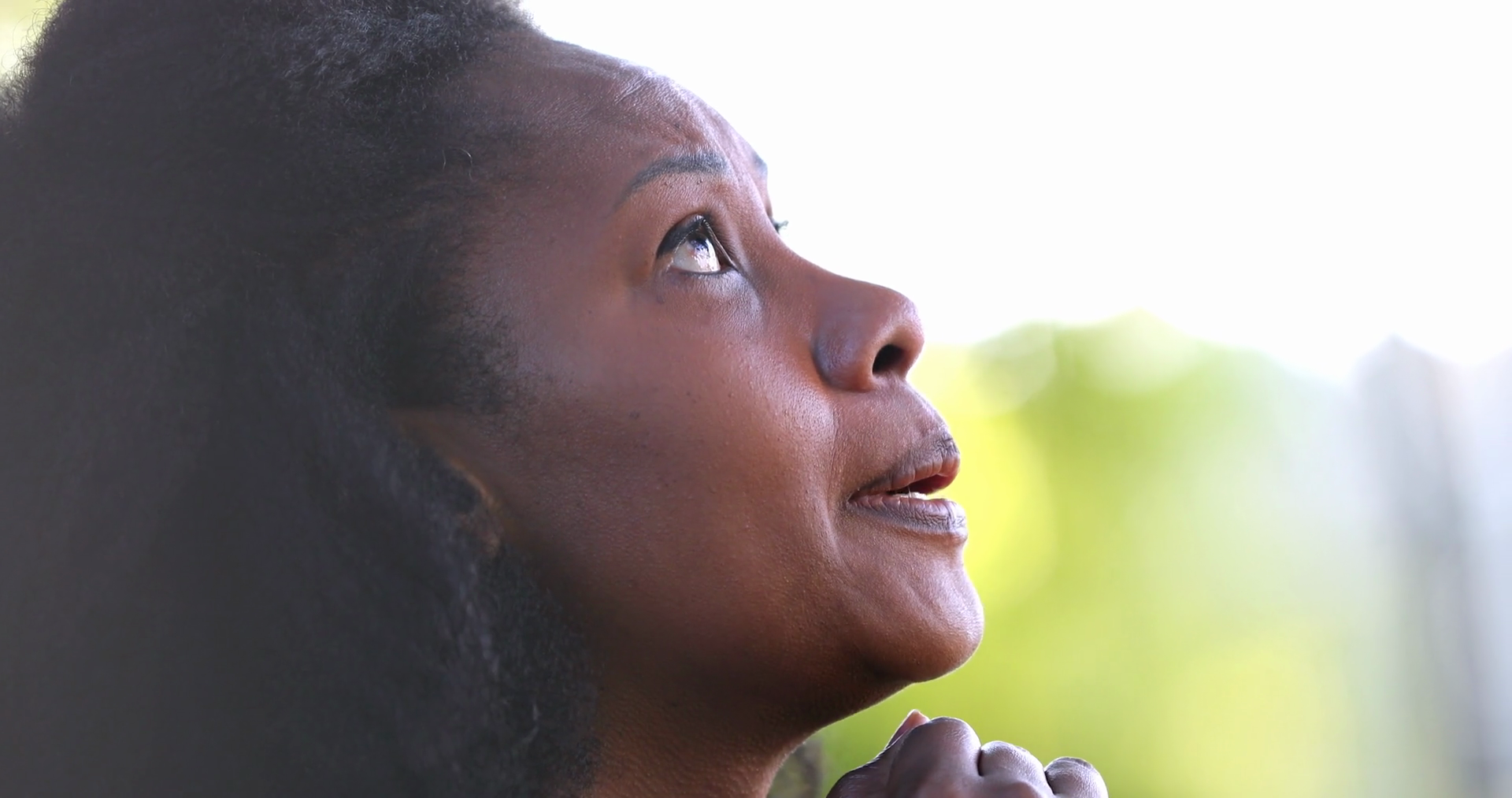 African Woman Praying To God Seeking Divine Stock Footage SBV-348494198 ...