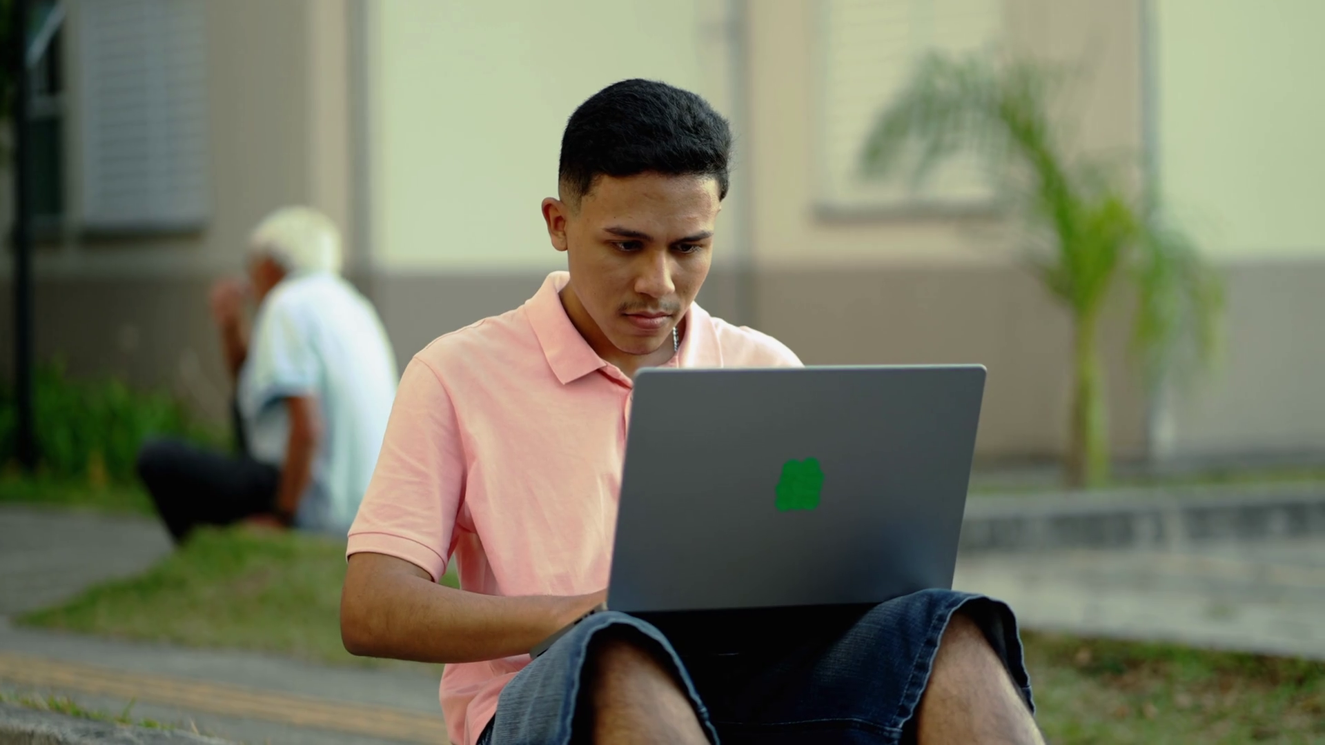 Remote Work Mode: Hispanic Man Engaged With Stock Footage SBV-348388459 ...