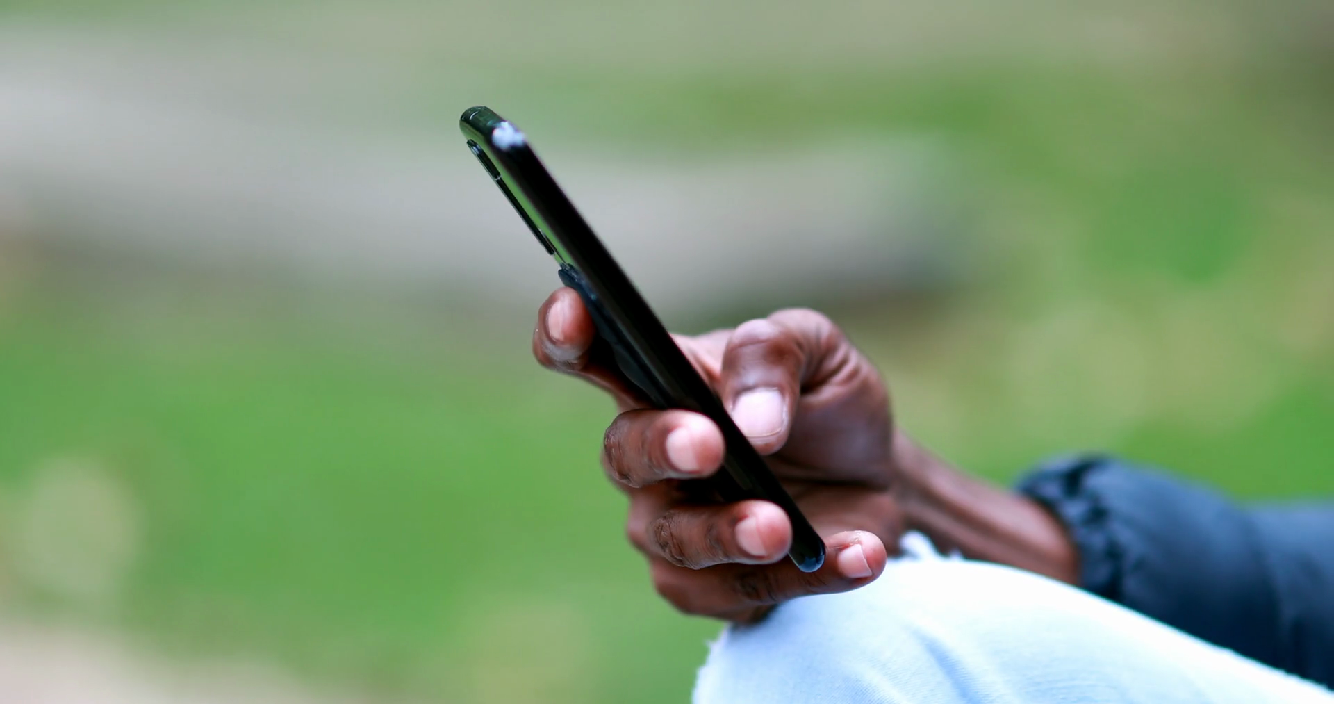 African Fingers Navigating Mobile Screen Stock Footage SBV-348461312 ...