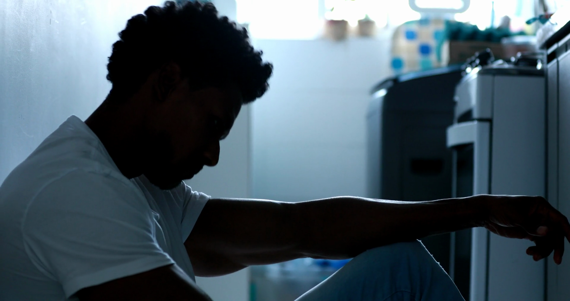 Silhouette Of Person Feeling Down Despondent Stock Footage SBV ...