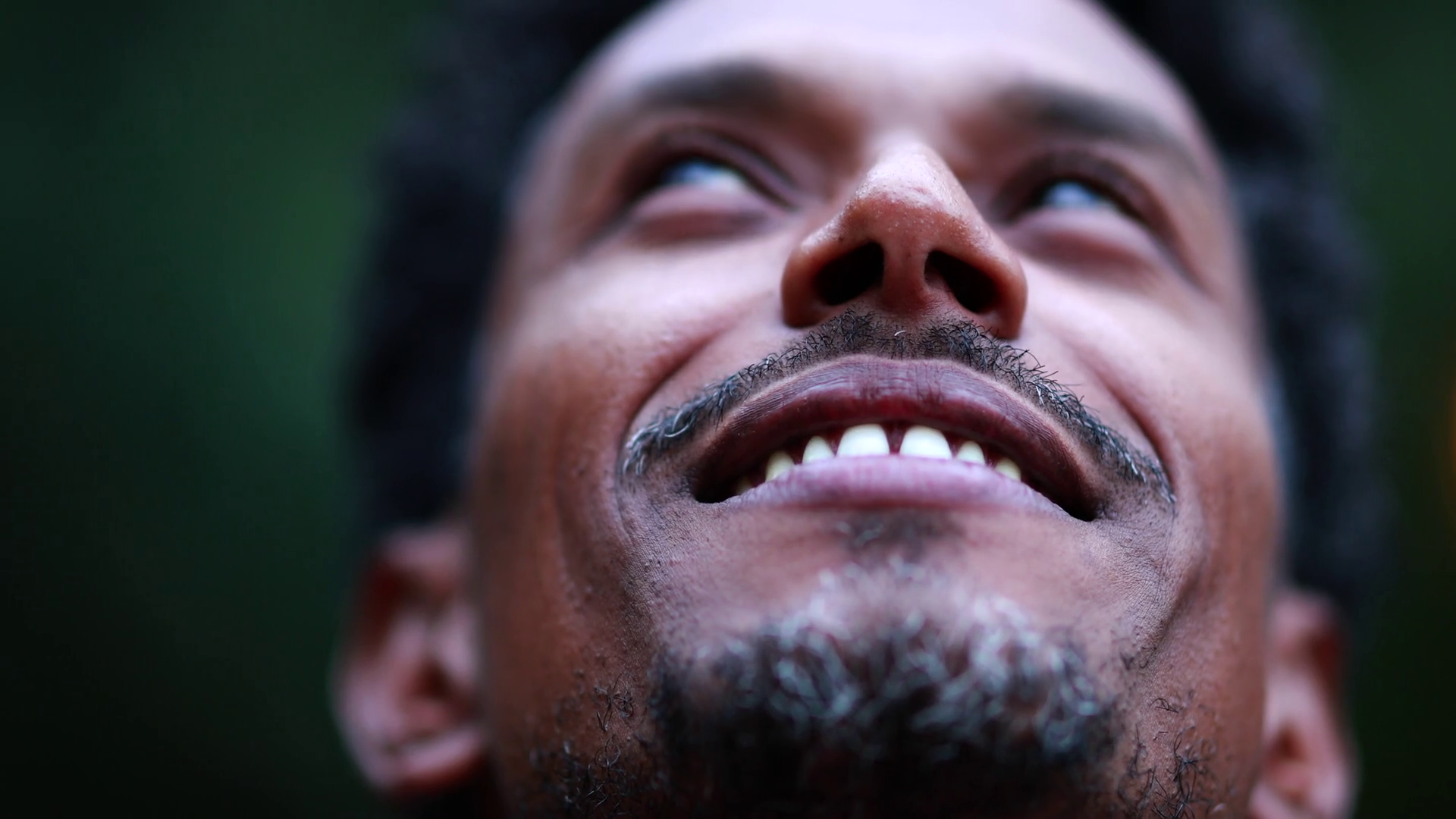 Close-up Of African American's Face Gazing Stock Footage SBV-348463081 ...