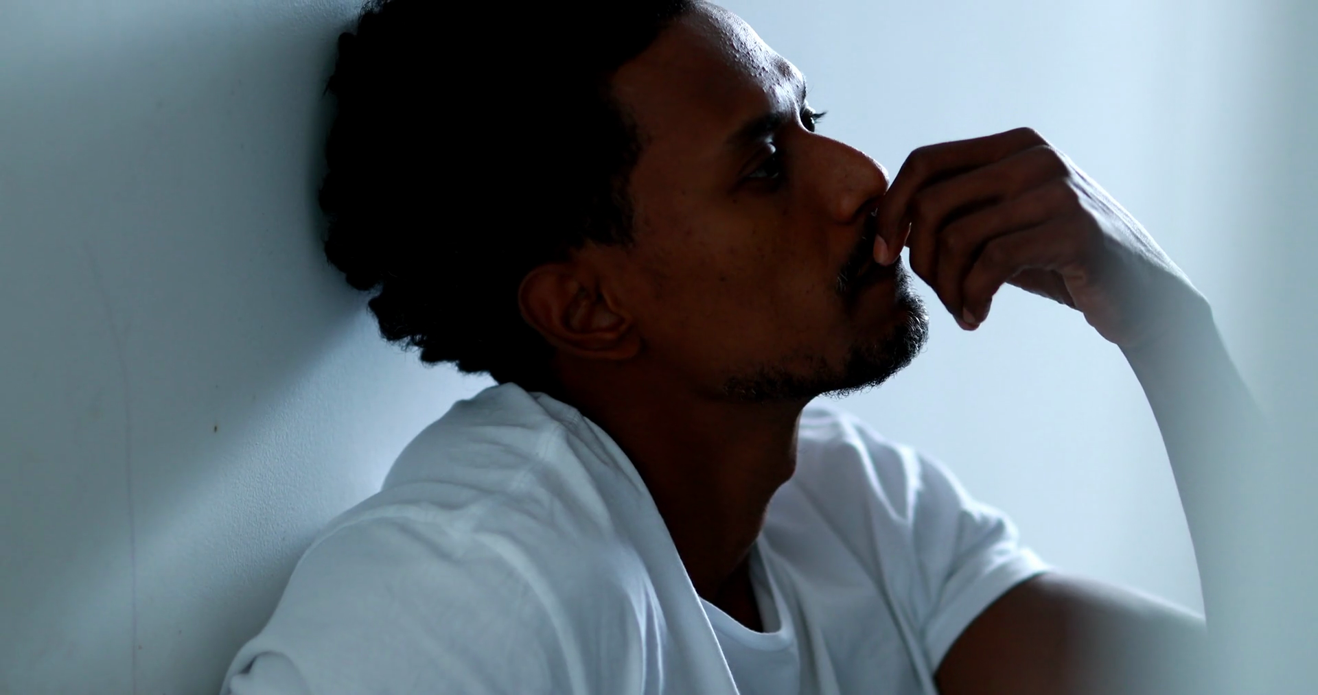 Depressed African American Man Coping With Stock Footage SBV-348463171 ...
