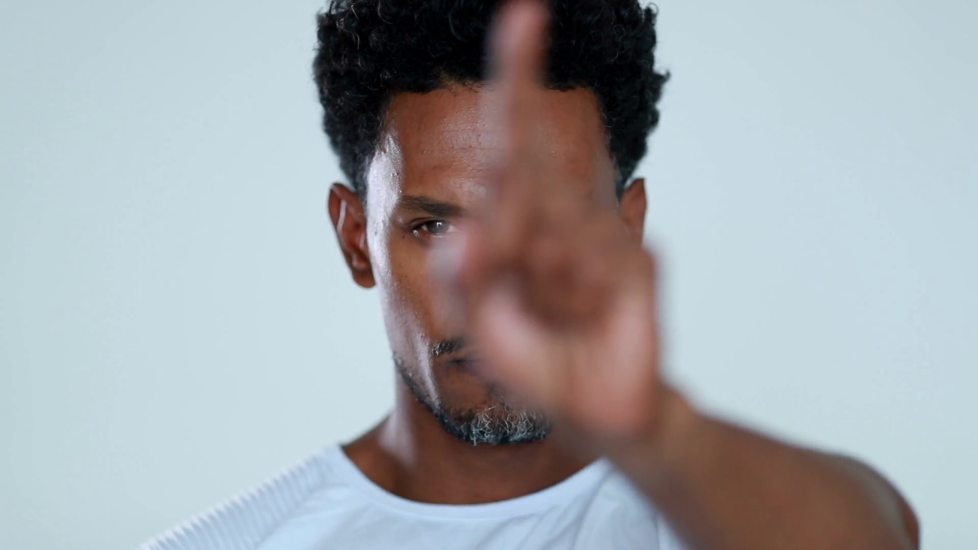 Angry African Man Expressing Disapproval Stock Footage SBV-348470017 ...