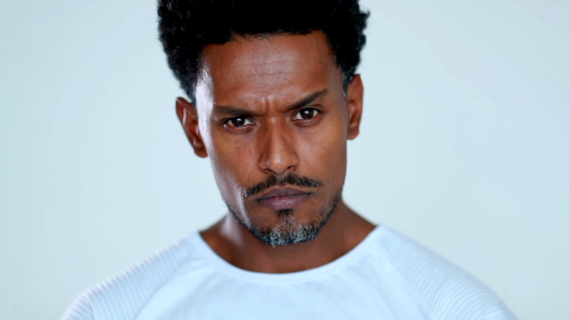 Serious African Man With Stern Look Stock Footage SBV-348470583 ...