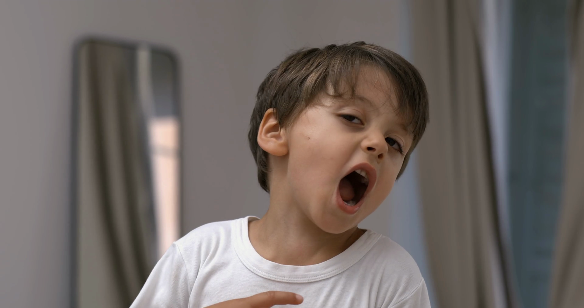 Angry Child Yelling Screaming At Camera In Stock Footage SBV-348482329 ...