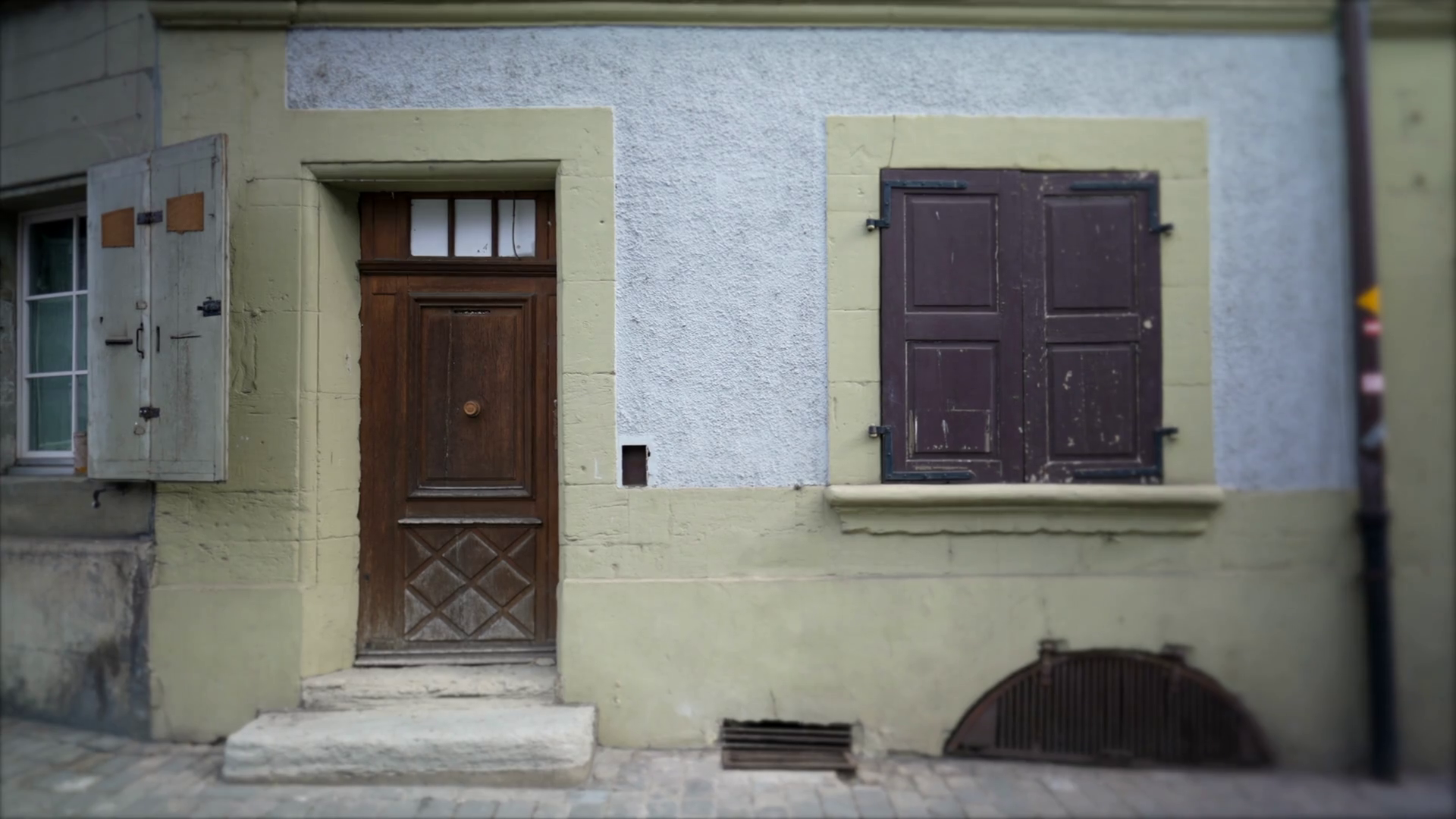 Facade Of Old European Building Door Window Stock Footage SBV-348549343 ...