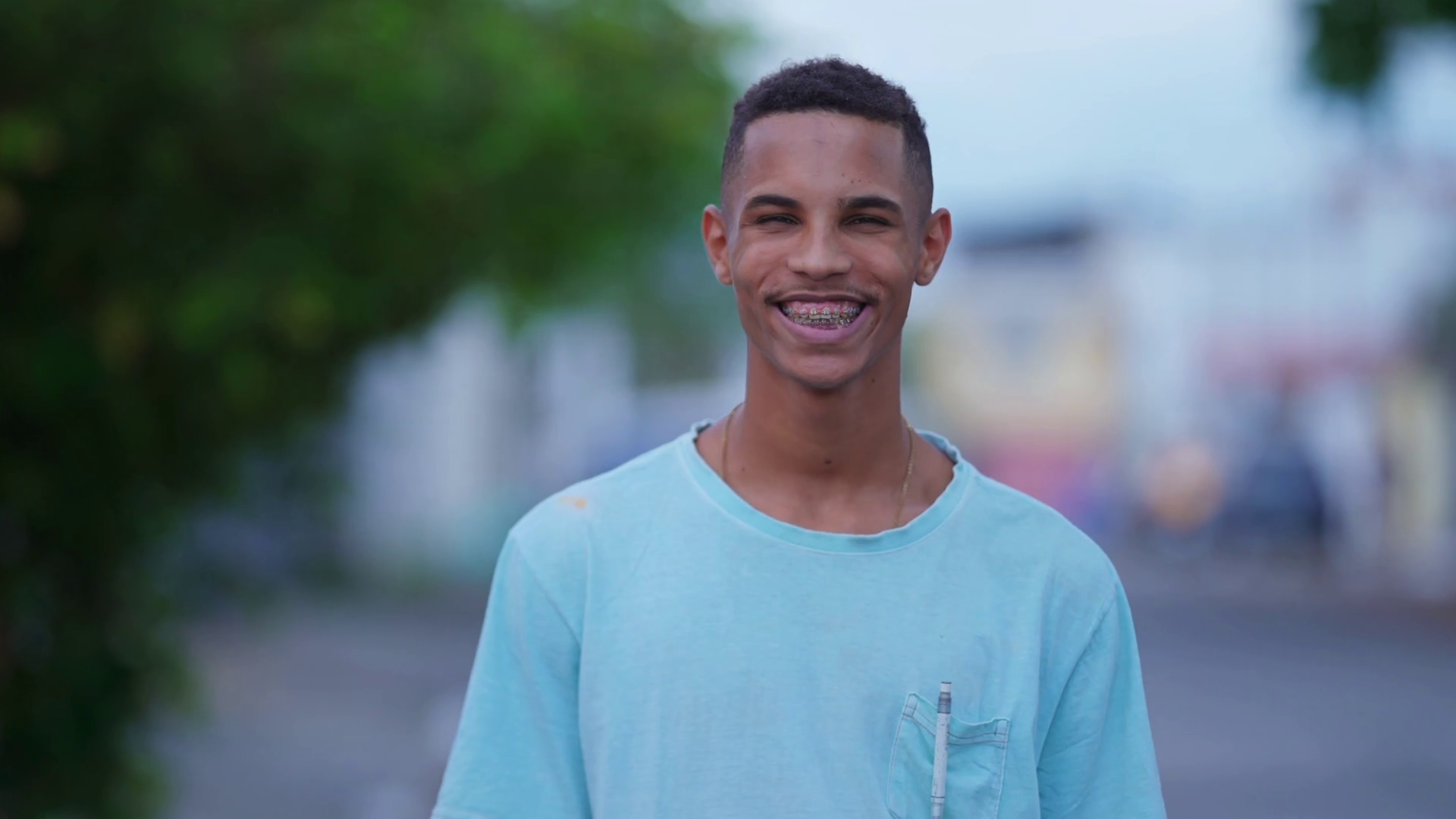 Authentic Portrait Of Happy Young Brazilian Stock Footage SBV-348476159 ...