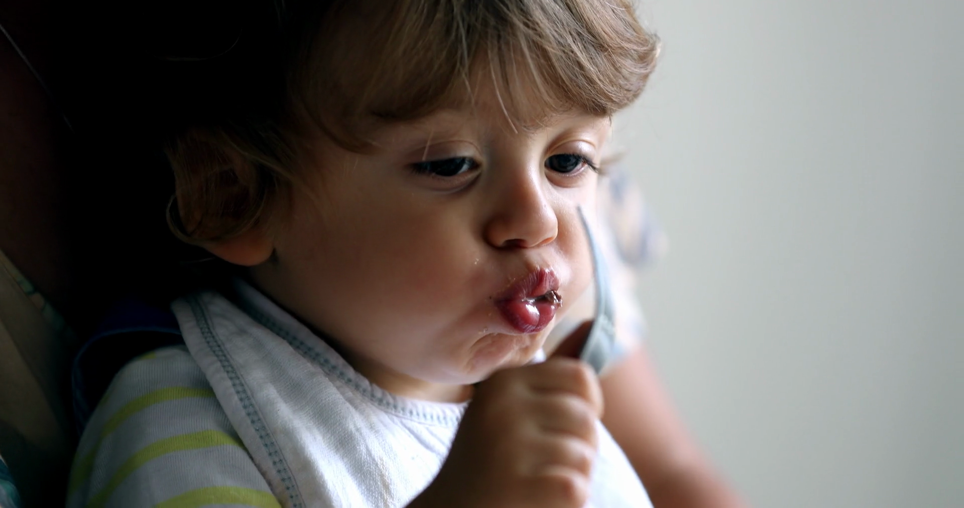 Baby Child Eating With Mother Candid Mom Stock Footage SBV-348738849 ...
