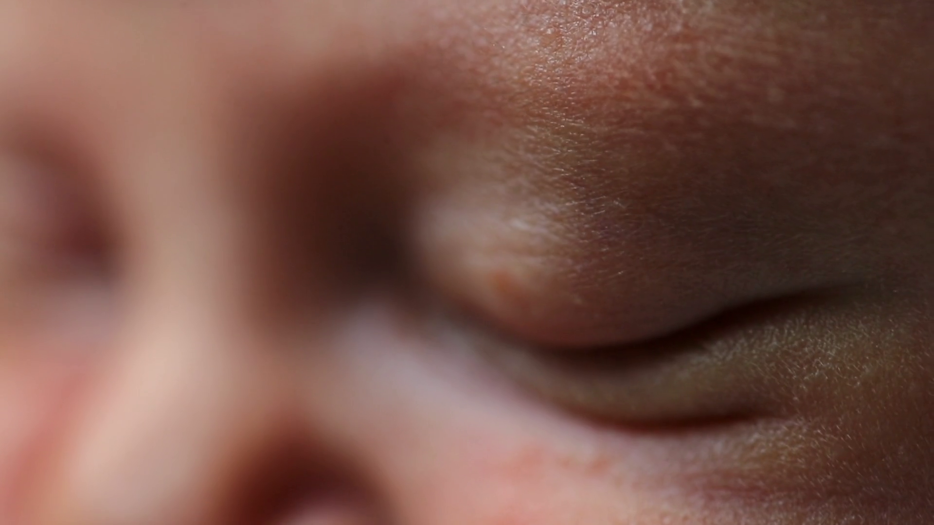 Slumber's Fantasies: Baby's Closed Eyes Stock Footage SBV-348431523 ...