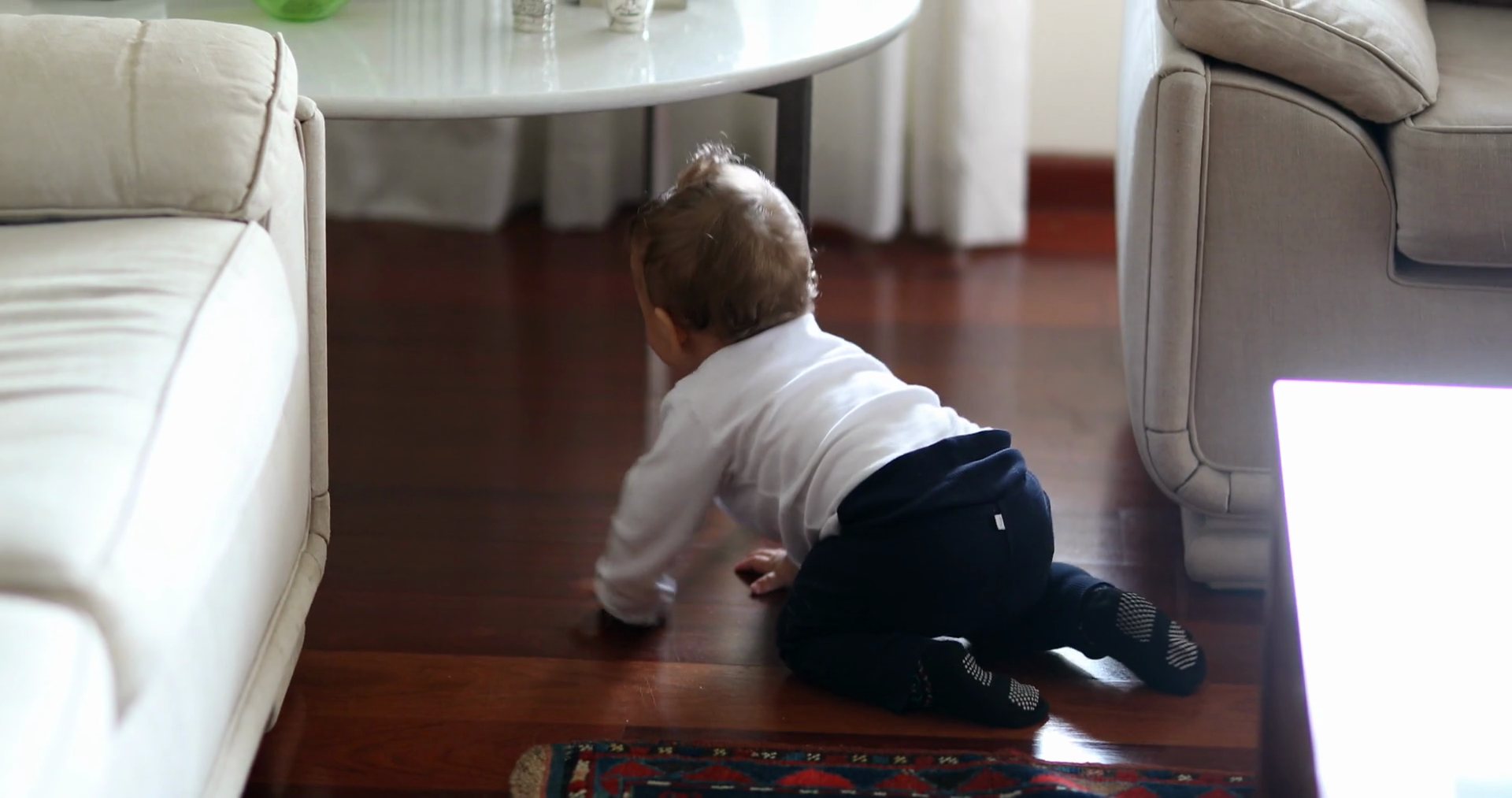 Baby Learning To Stand Infant Standing Up Stock Footage SBV-348528772 ...