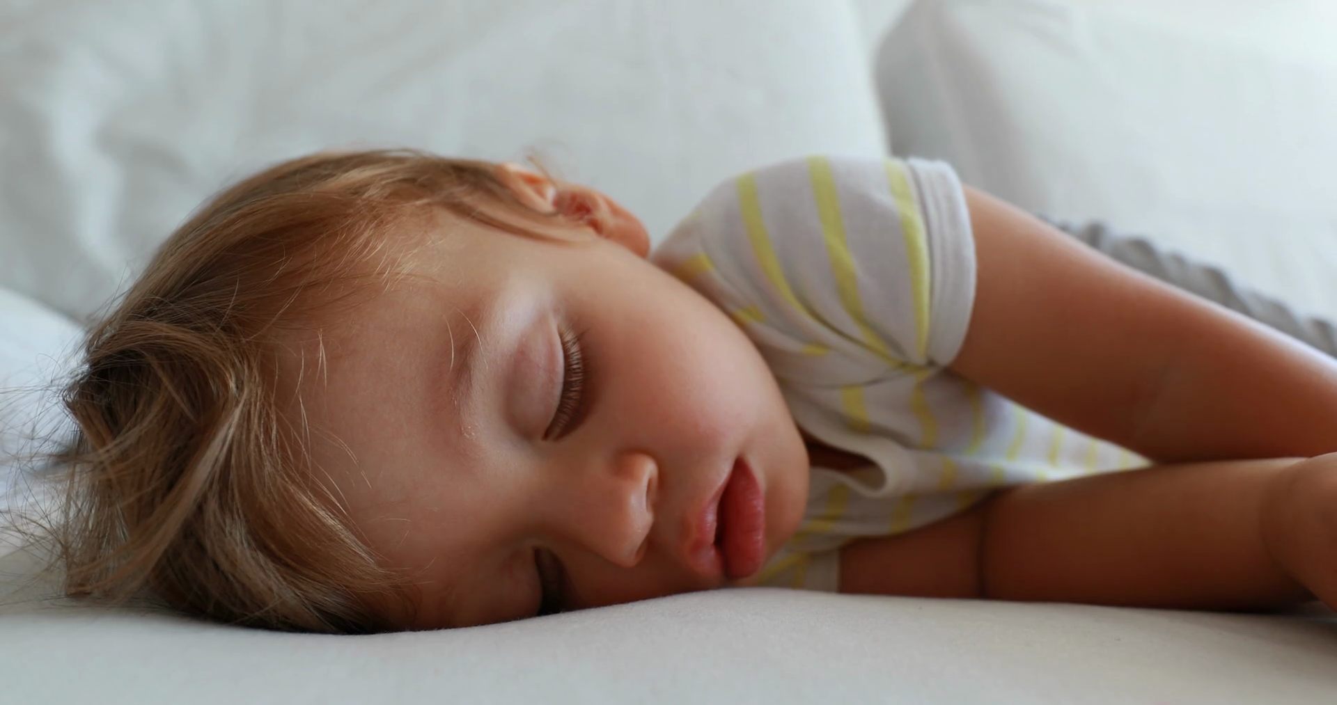 Baby Sleeping Close Up Face Infant Toddler Stock Footage SBV-348541435 ...