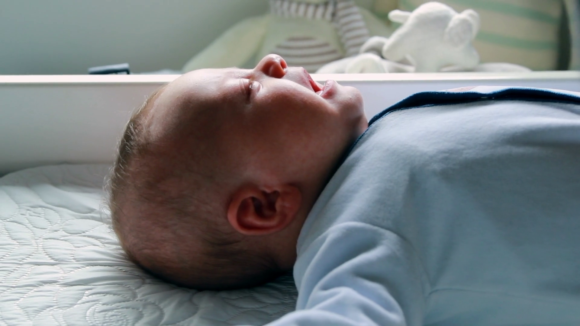 Newborn Comfort: Soothing Baby Ending Upset Stock Footage SBV-348423402 - Storyblocks