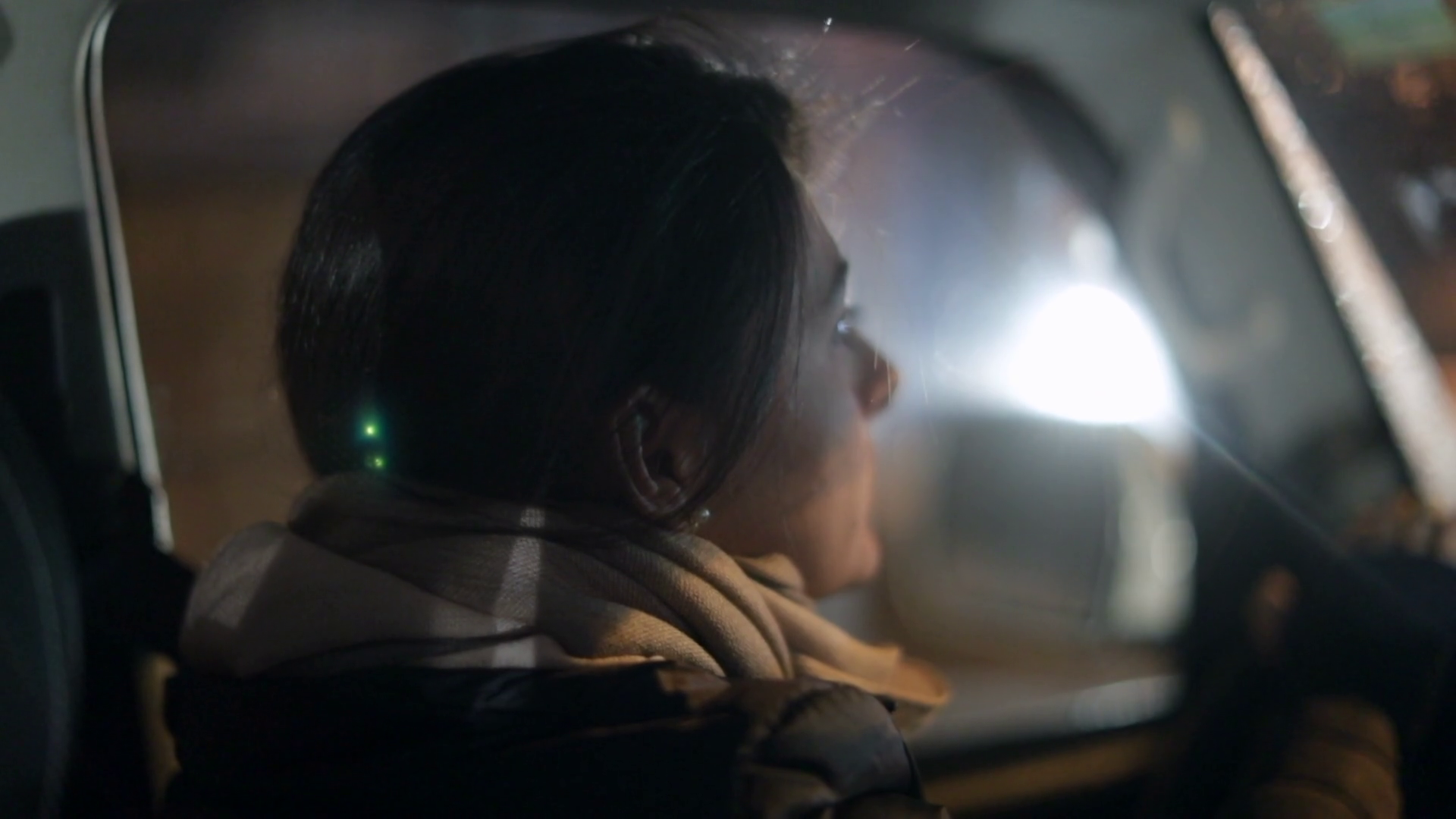 Back Shot Of Female Driver Speaking To Stock Footage SBV-348499052 ...