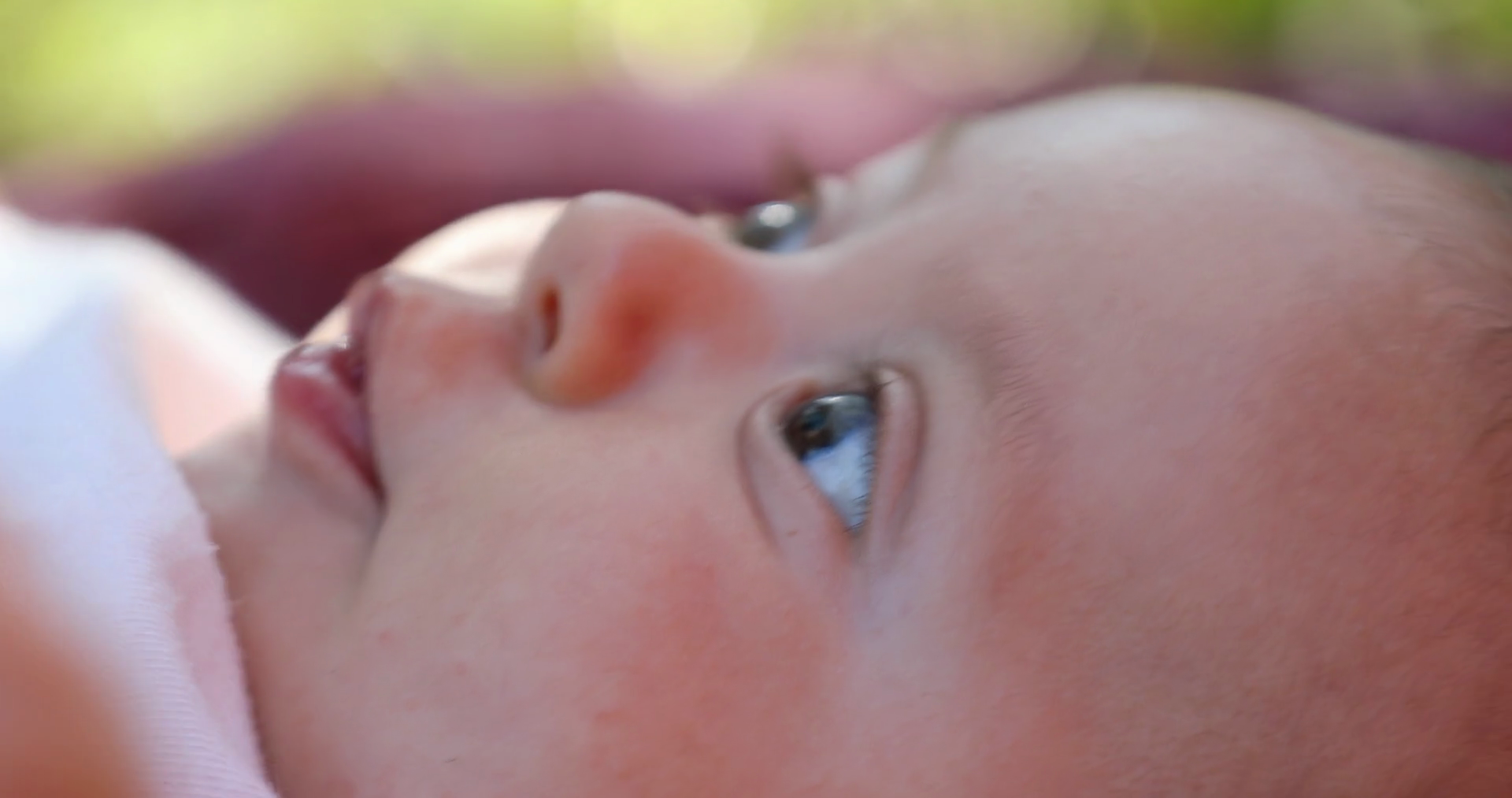 Beautiful Baby Newborn Infant Closeup Face Stock Footage SBV-348784133 ...