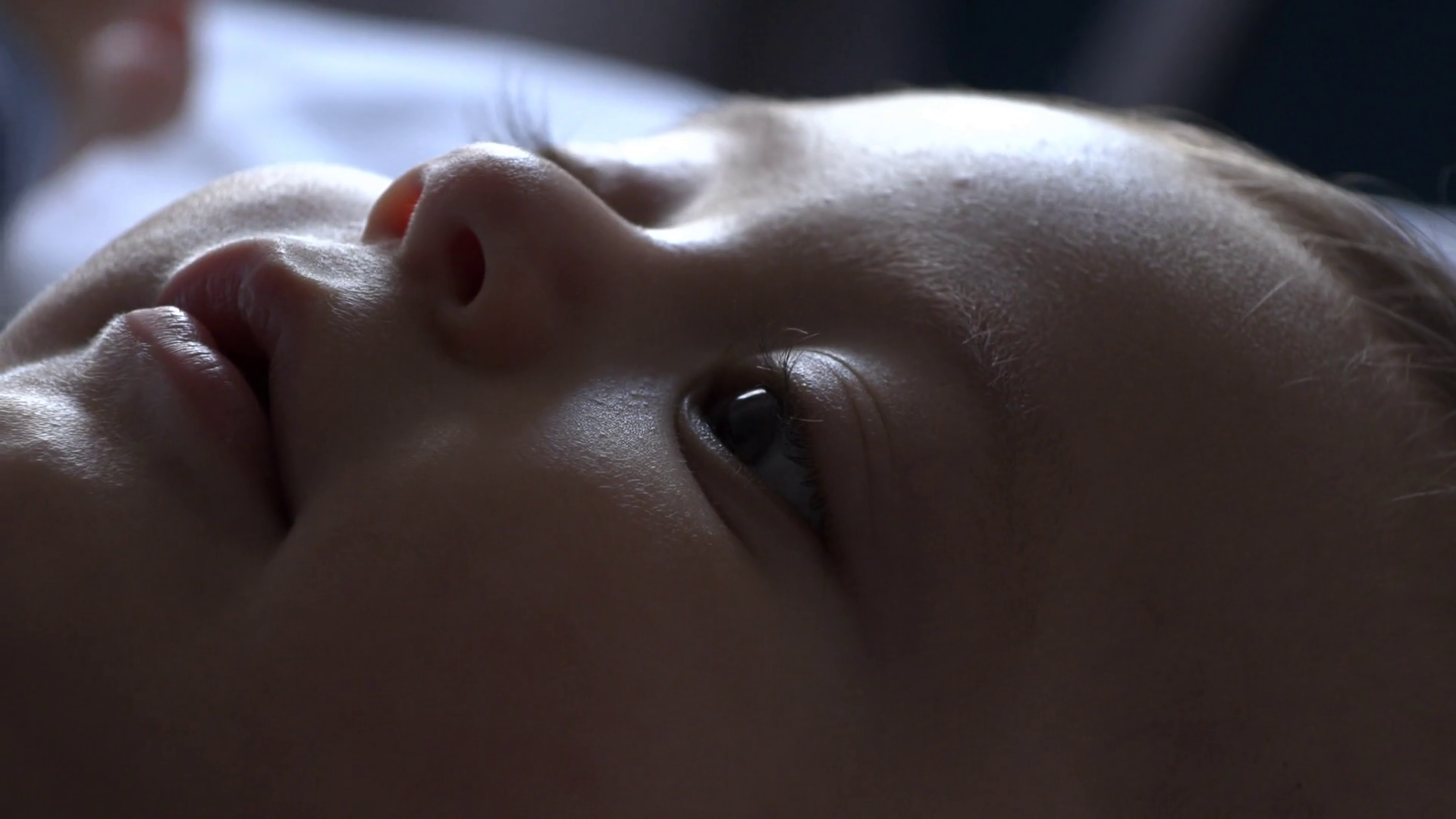 Captivating Baby Boy Portrait Close Up View Stock Footage SBV-348413006 ...