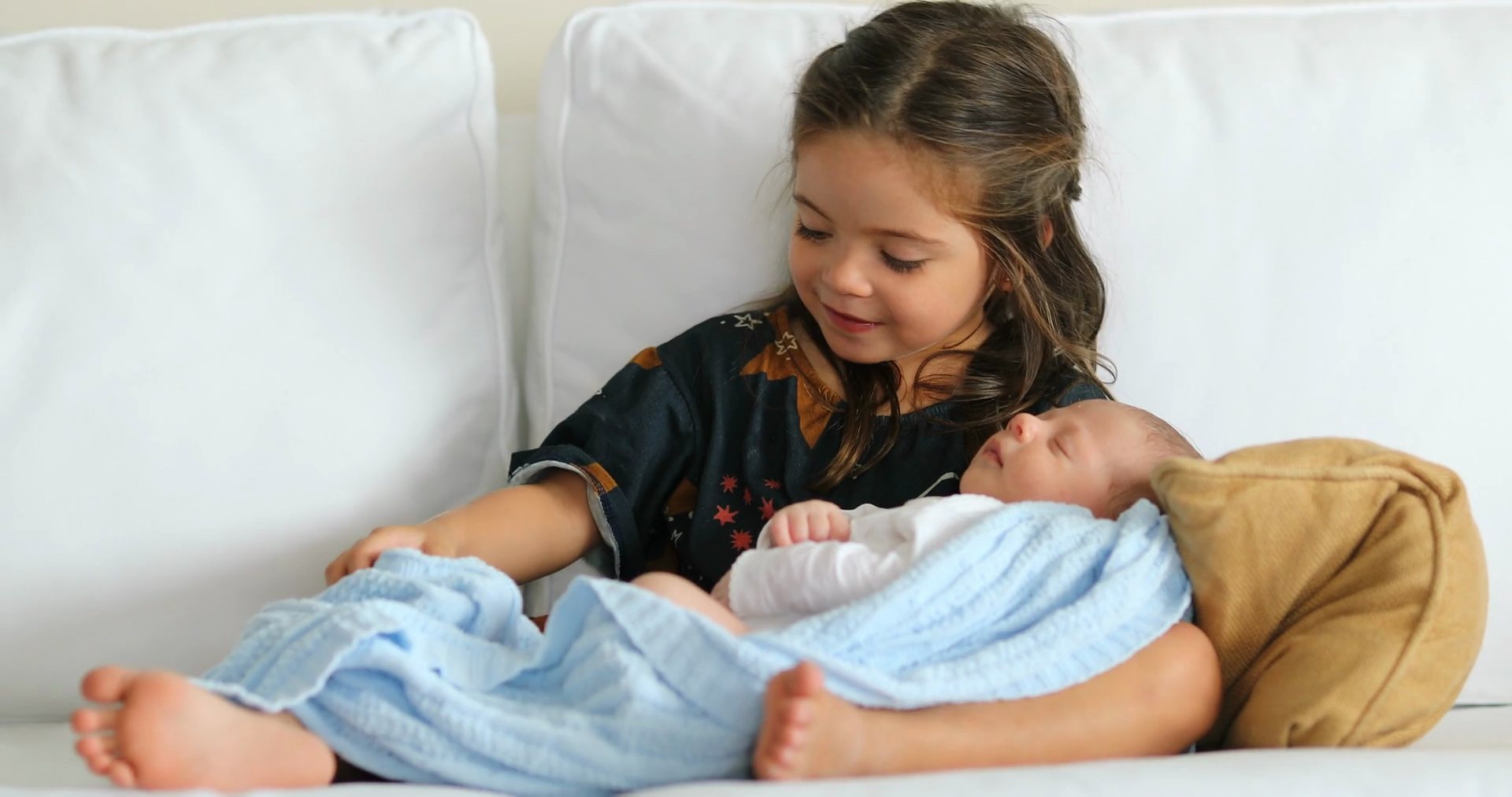 Sibling Harmony: Big Sister Posing With Stock Footage SBV-348428607 - Storyblocks