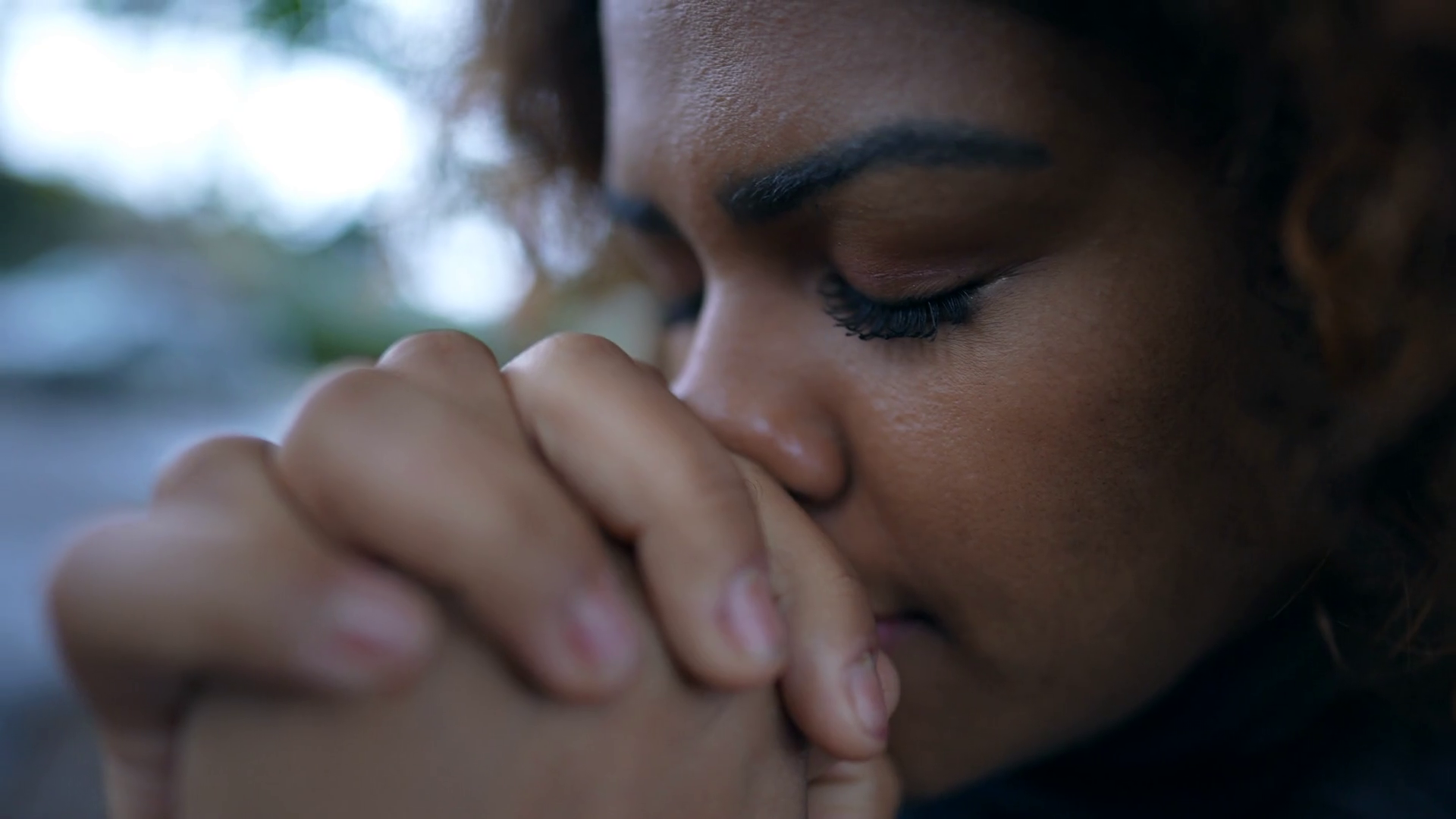Black African Woman Praying To God Stock Footage SBV-348716336 ...