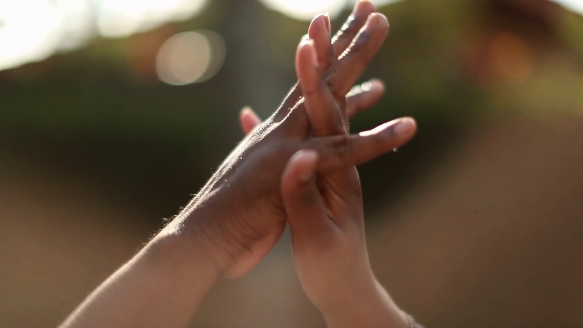 Black Hands Joining Together In Unity Two Stock Footage SBV-348492861 ...