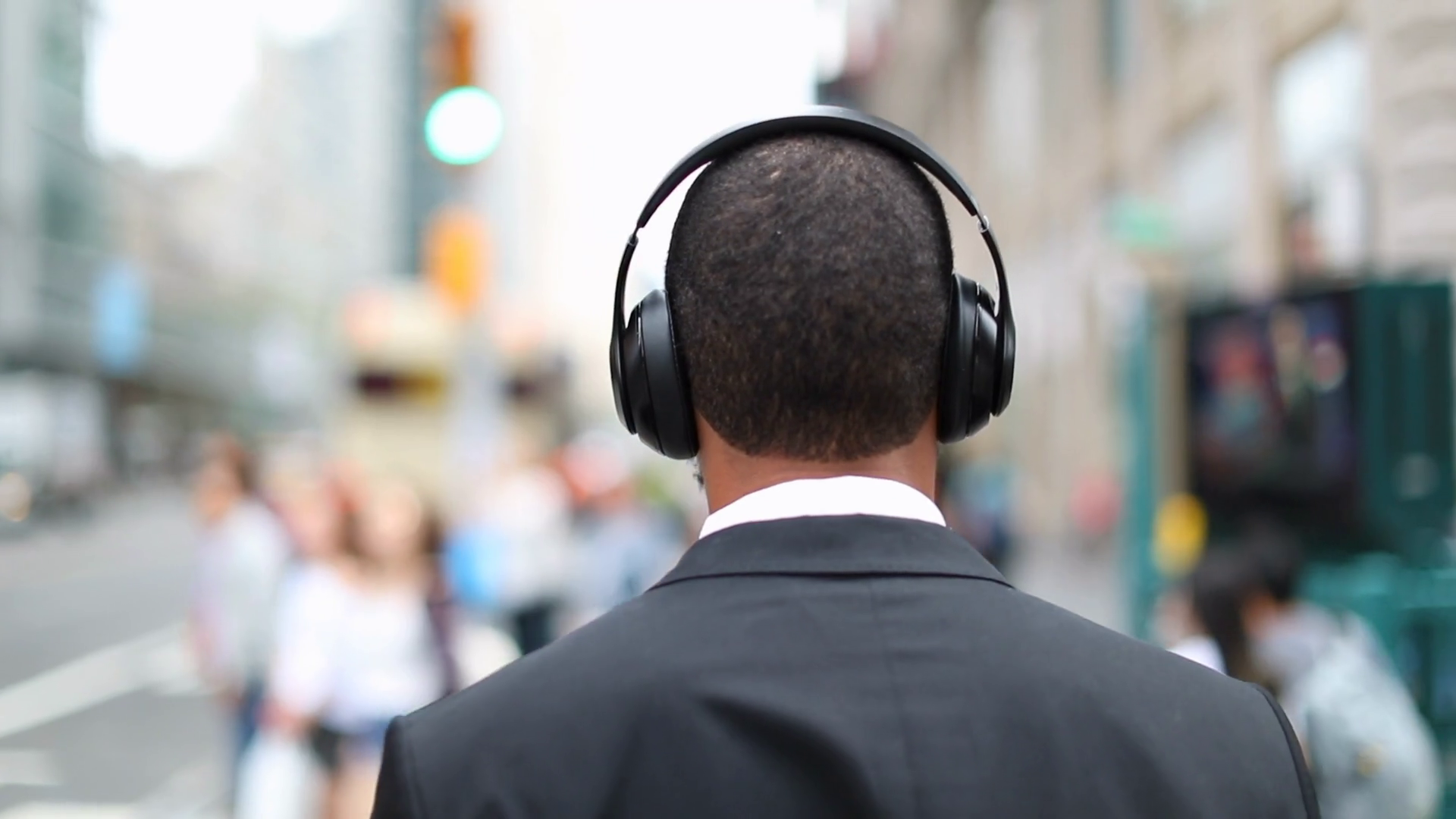 Black Man Listening To Music On Noise Stock Footage SBV-348477230 ...